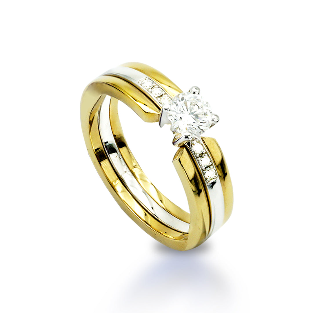 Two Tone Diamond Unity Diamond Ring | My Diamond Philippines – MyDiamond.PH
