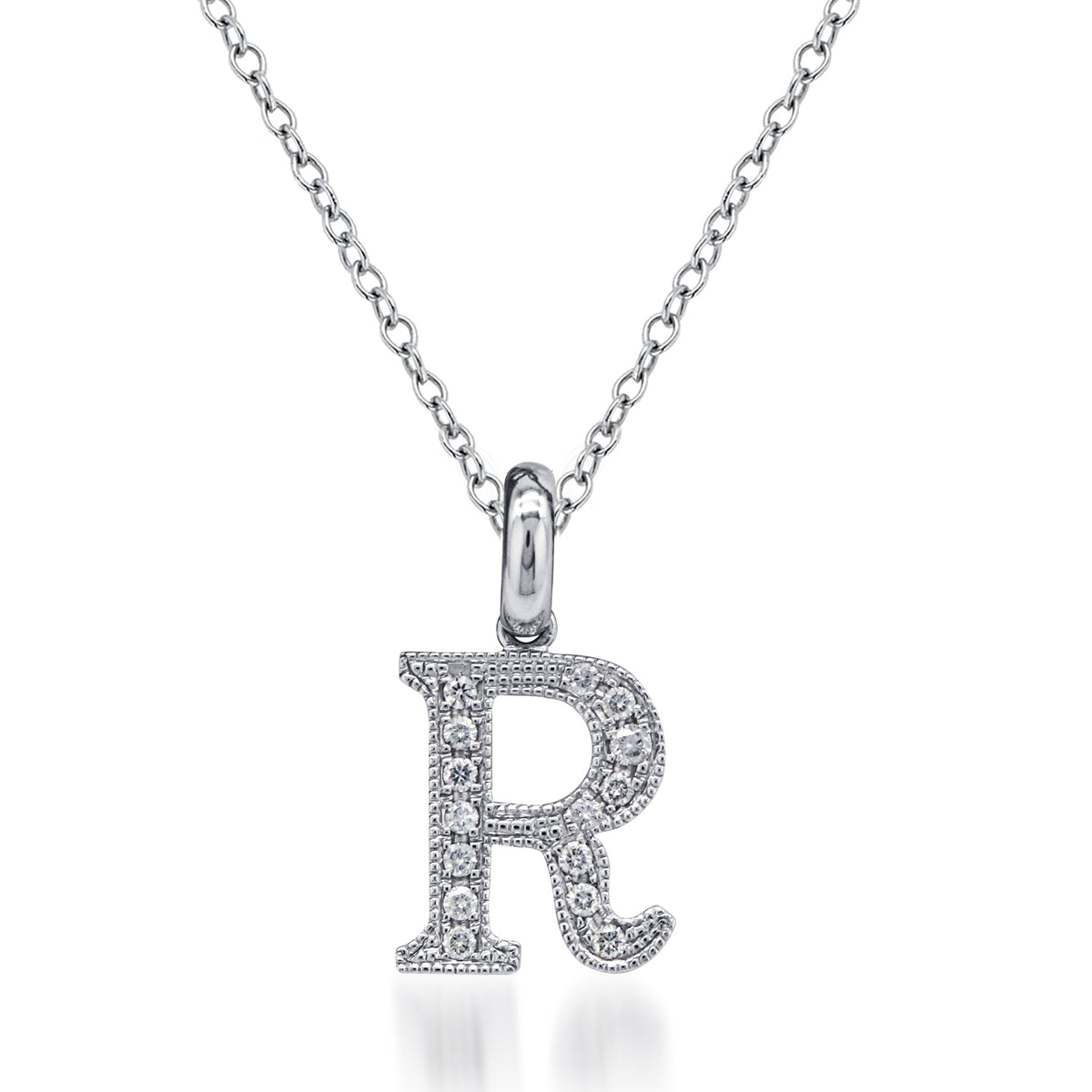 Diamond Letter R Initial Pendant – MyDiamond.PH